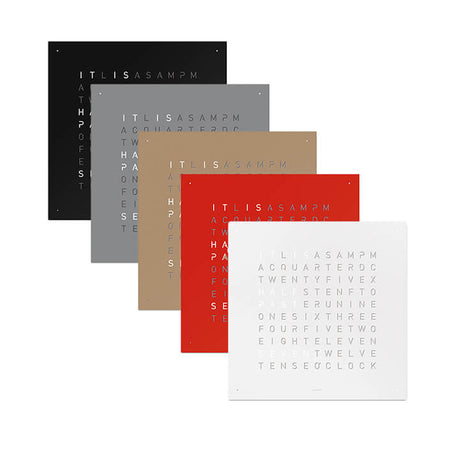 FRONTCOVER QLOCKTWO EARTH 45 - STEEL PULVERBESCHICHTET – Seyfert Licht ...